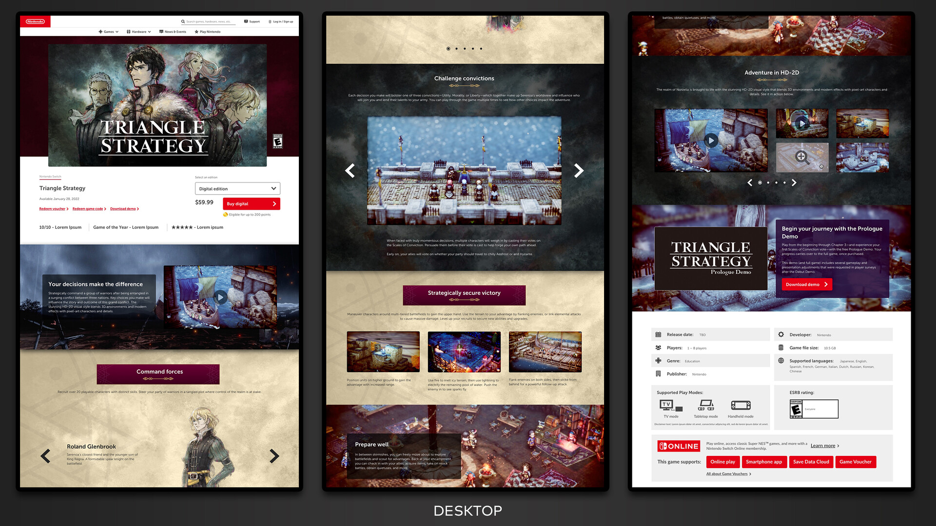 ArtStation - Design concepts for Triangle Strategy