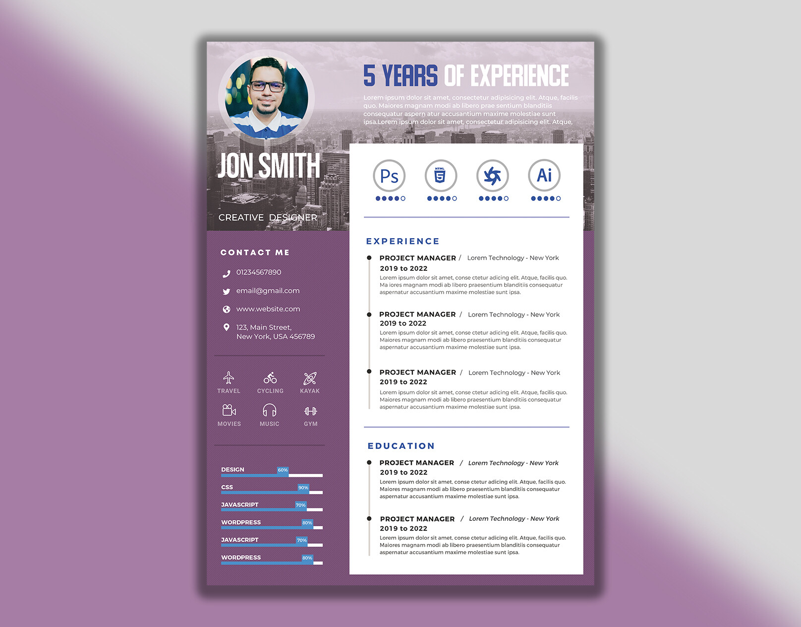 ArtStation - Resume or CV Design