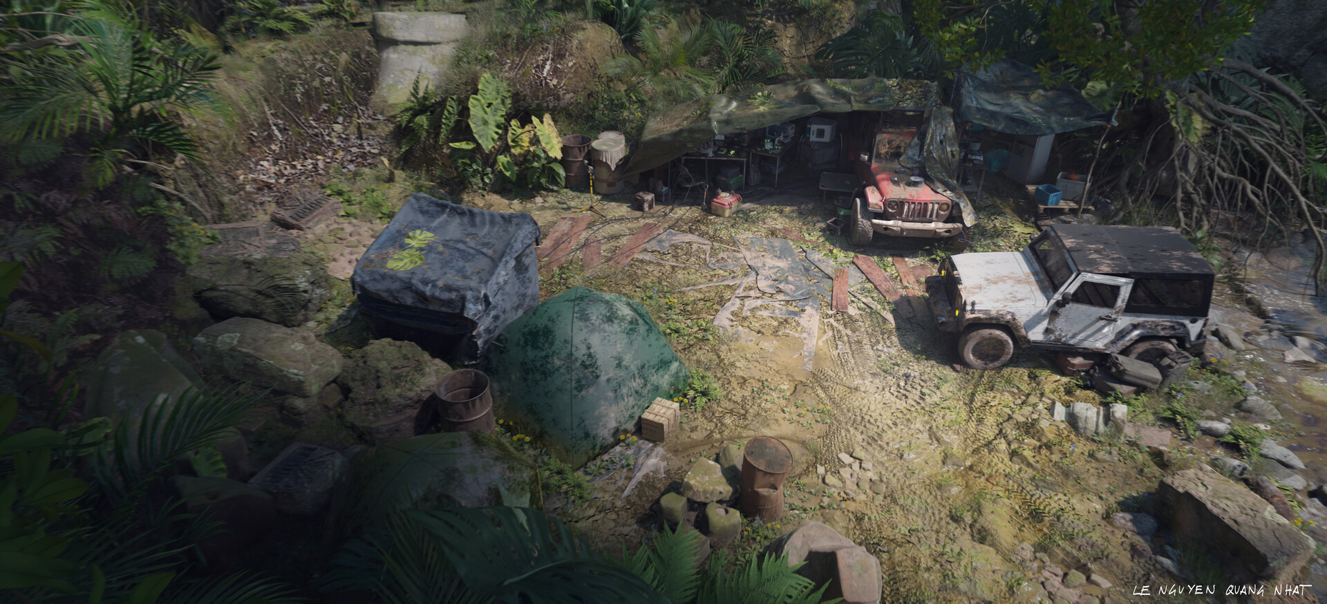 ArtStation - Jungle Research lab - Environment Design