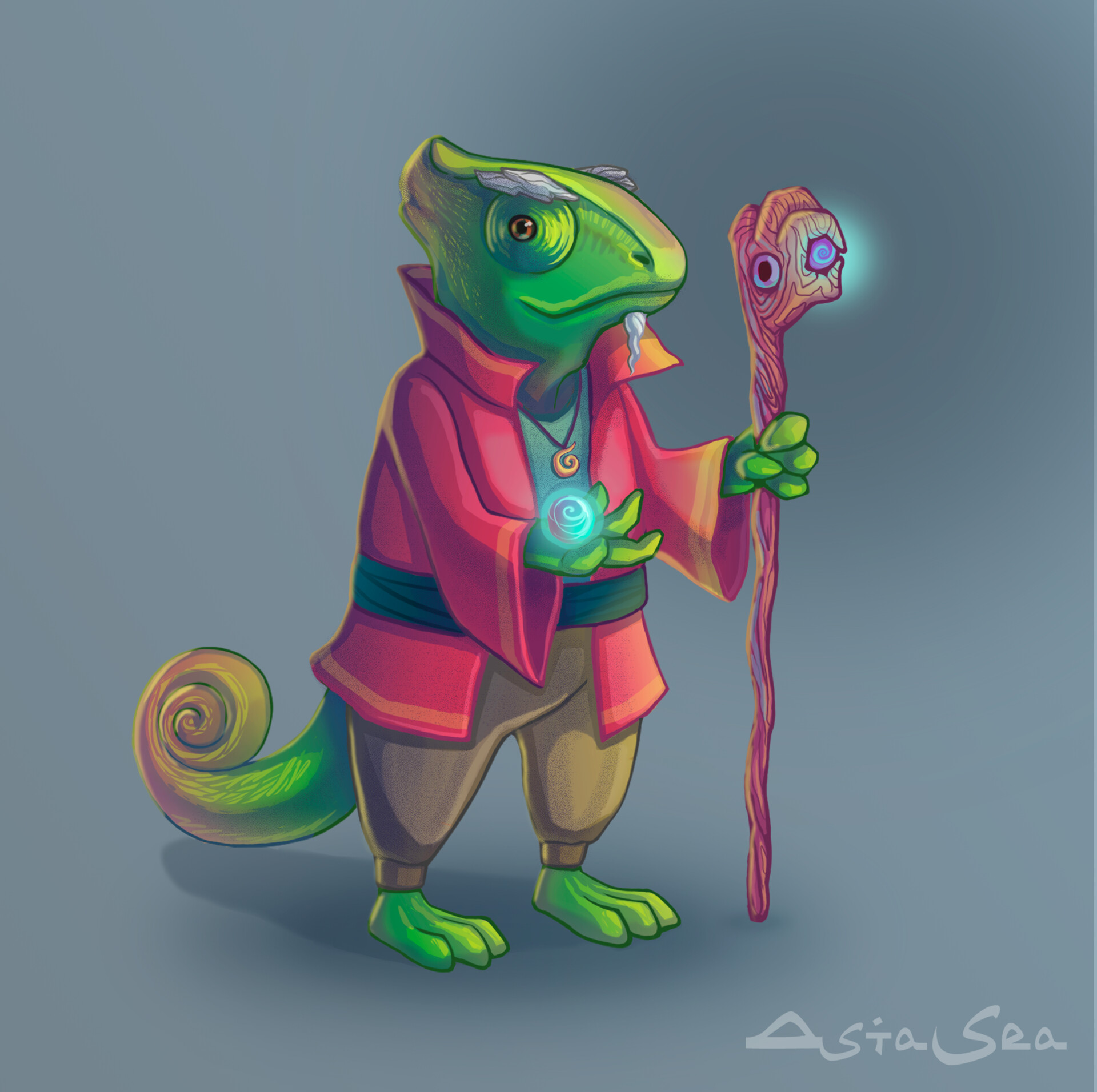 ArtStation - Chameleon Wizard