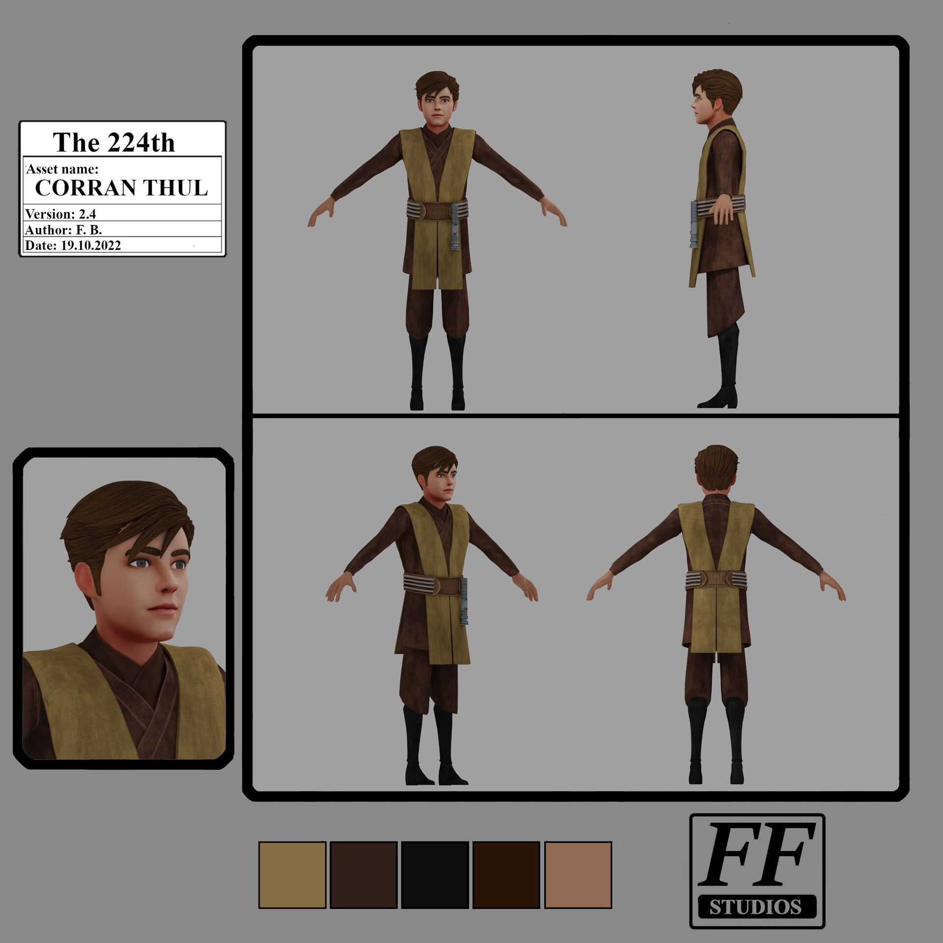 FF Studios - Corran Thul (OC) Clone Wars style character
