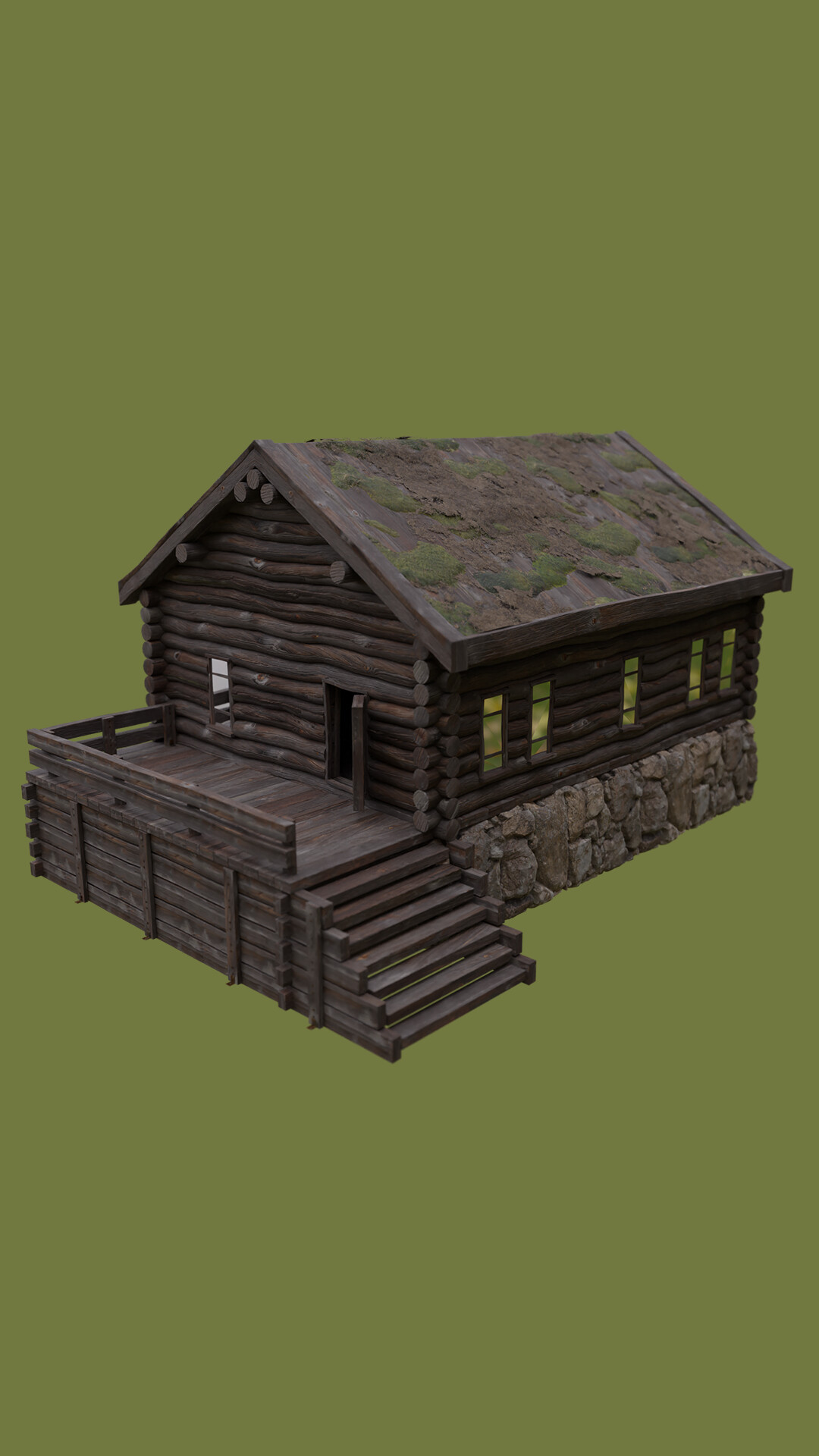 ArtStation - Log cabin