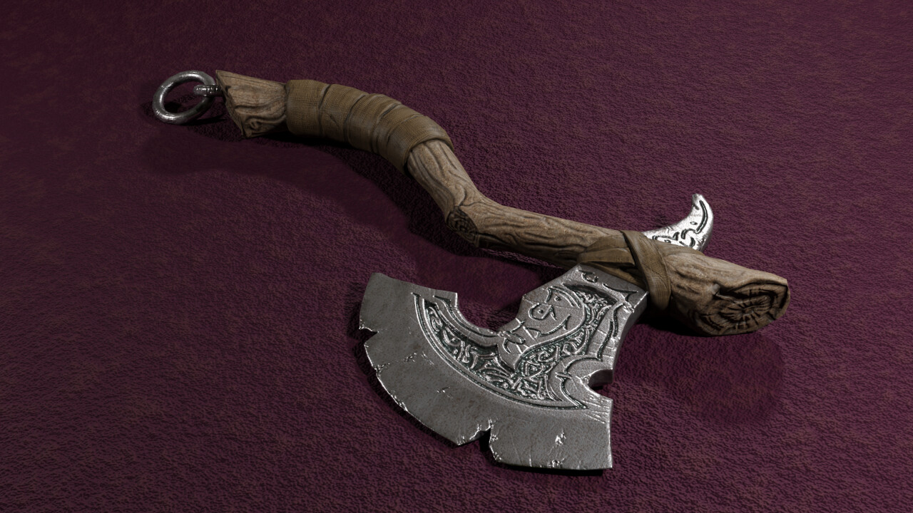 ArtStation - High Detailed Axe Game Object