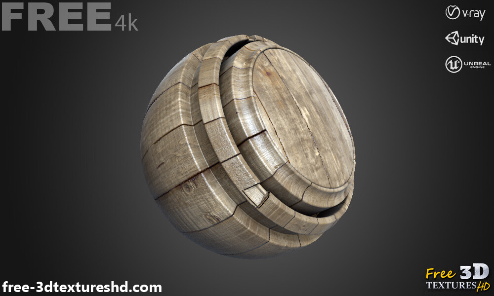 PBR Textures Free Download - Dark Brown Pine Wood Planks 3d Texture PBR ...