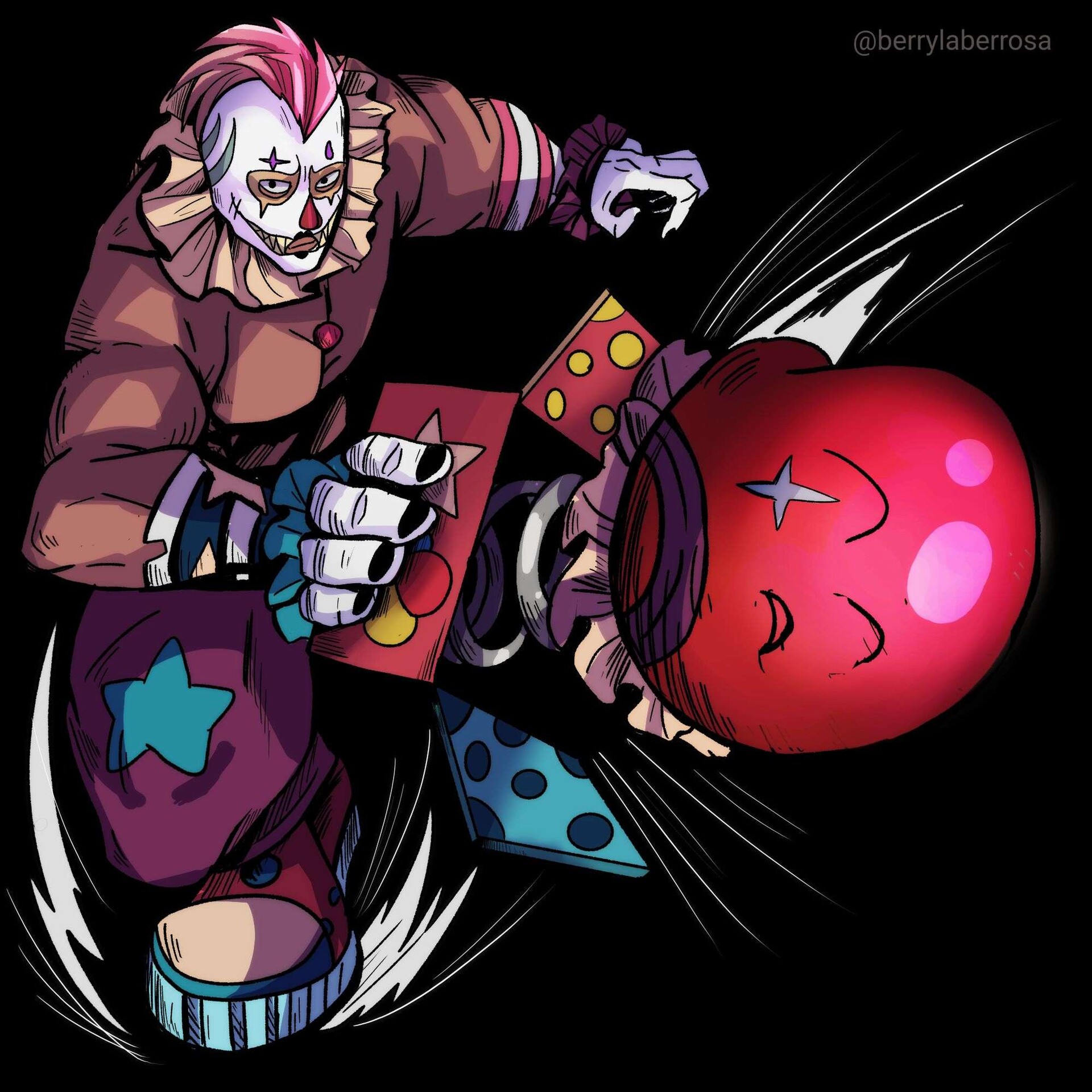 ArtStation - October-Fighting Clowns