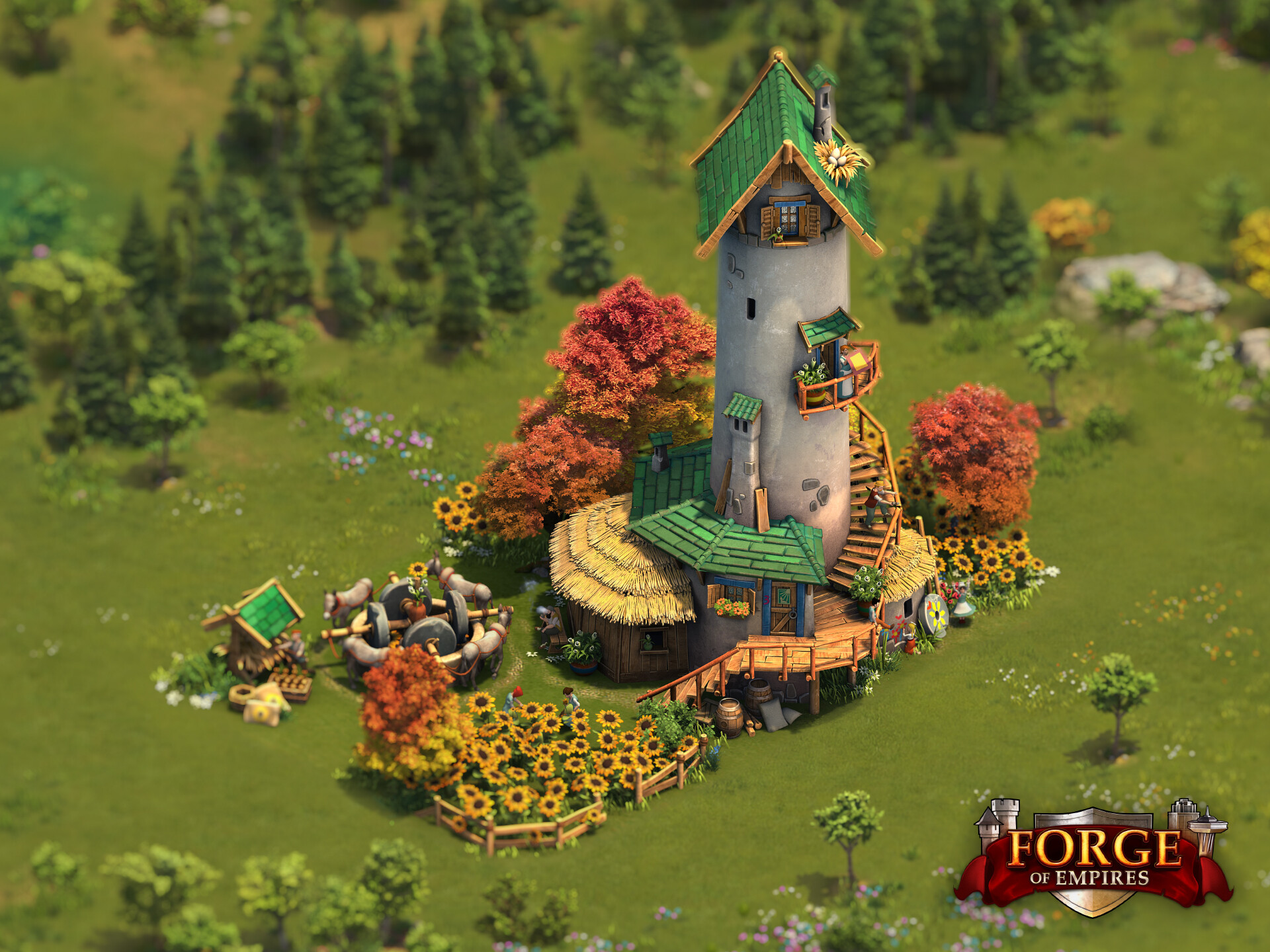 ArtStation - Forge of Empires : Sunflowers Oil Press