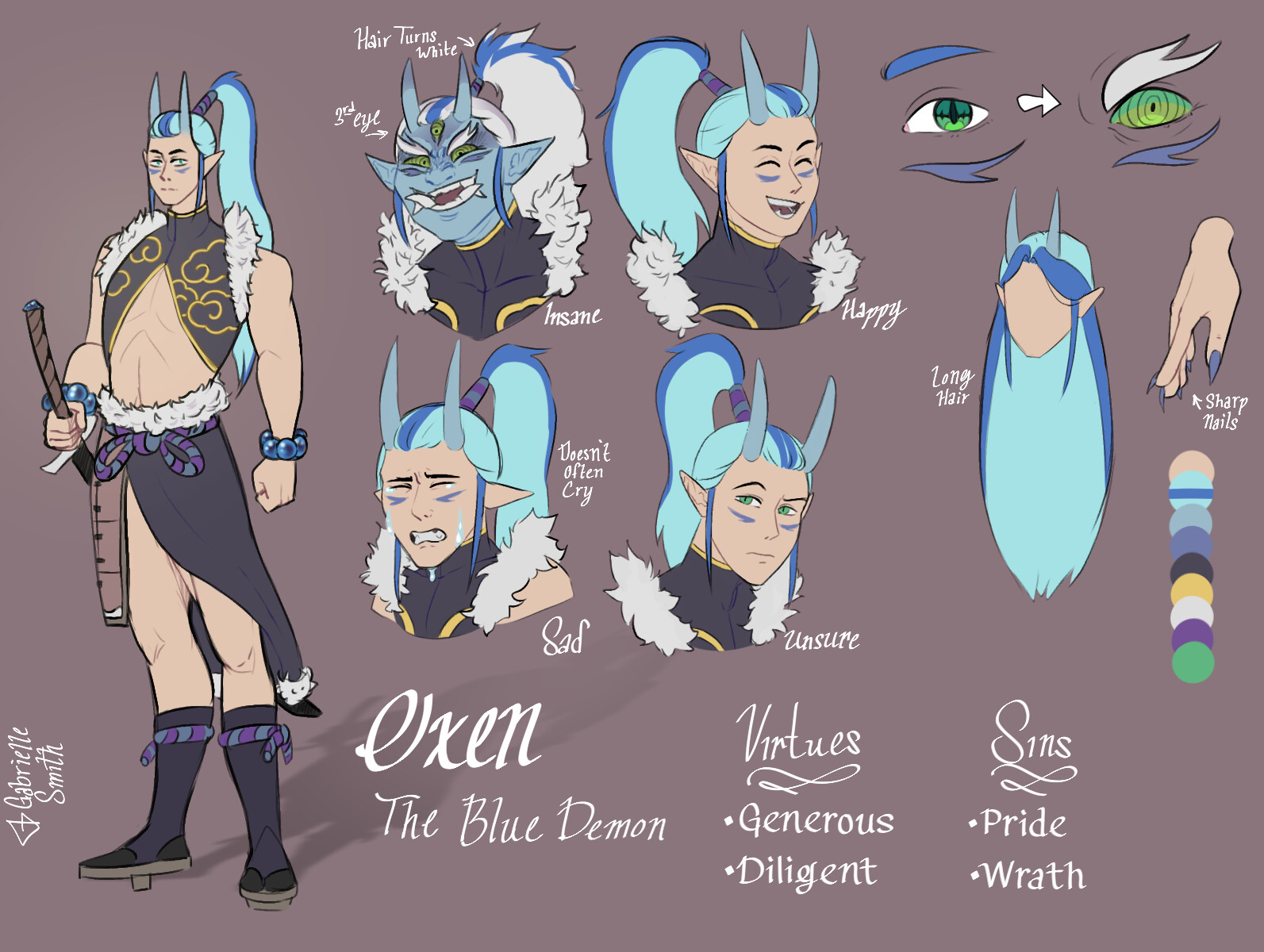 ArtStation - Oxen Character Sheet