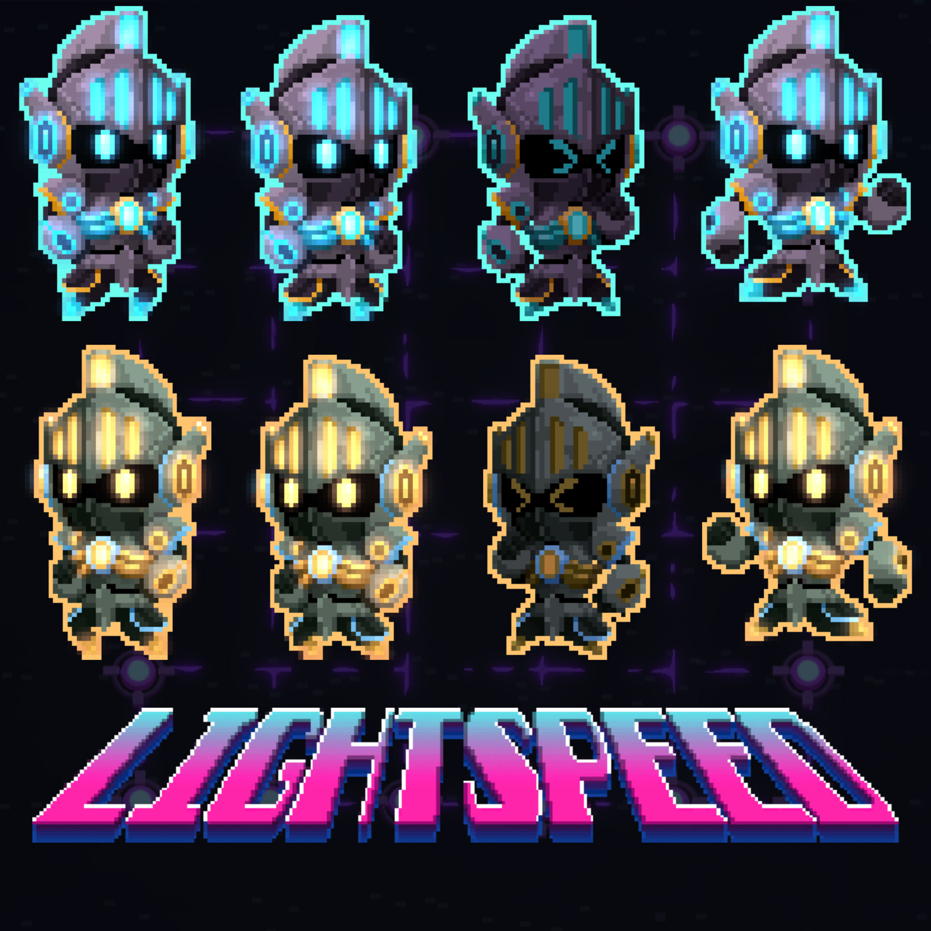 ArtStation - Lightspeed Knight Sprites