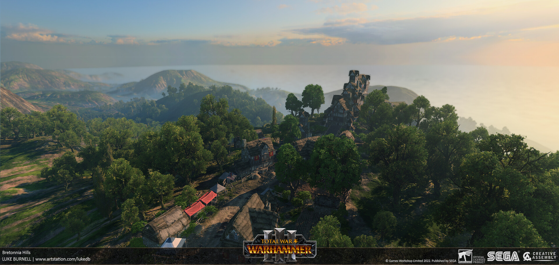 Luke Burnell - Total War: Warhammer 3 - Bretonnia Hills Battle Maps