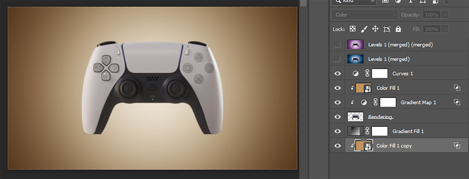 Frederik V - PS5 Controller Rendering