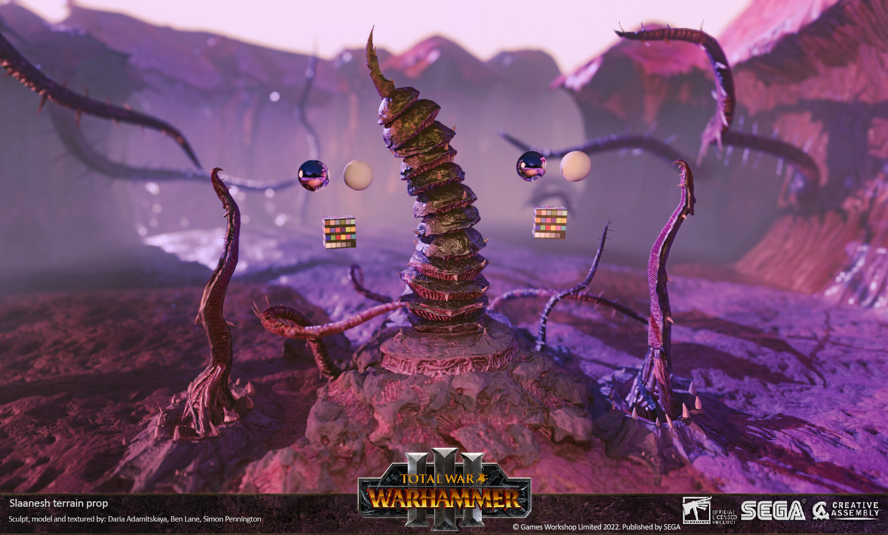 Daria Adamitskaya - Total War: Warhammer III Slaanesh Environment Props