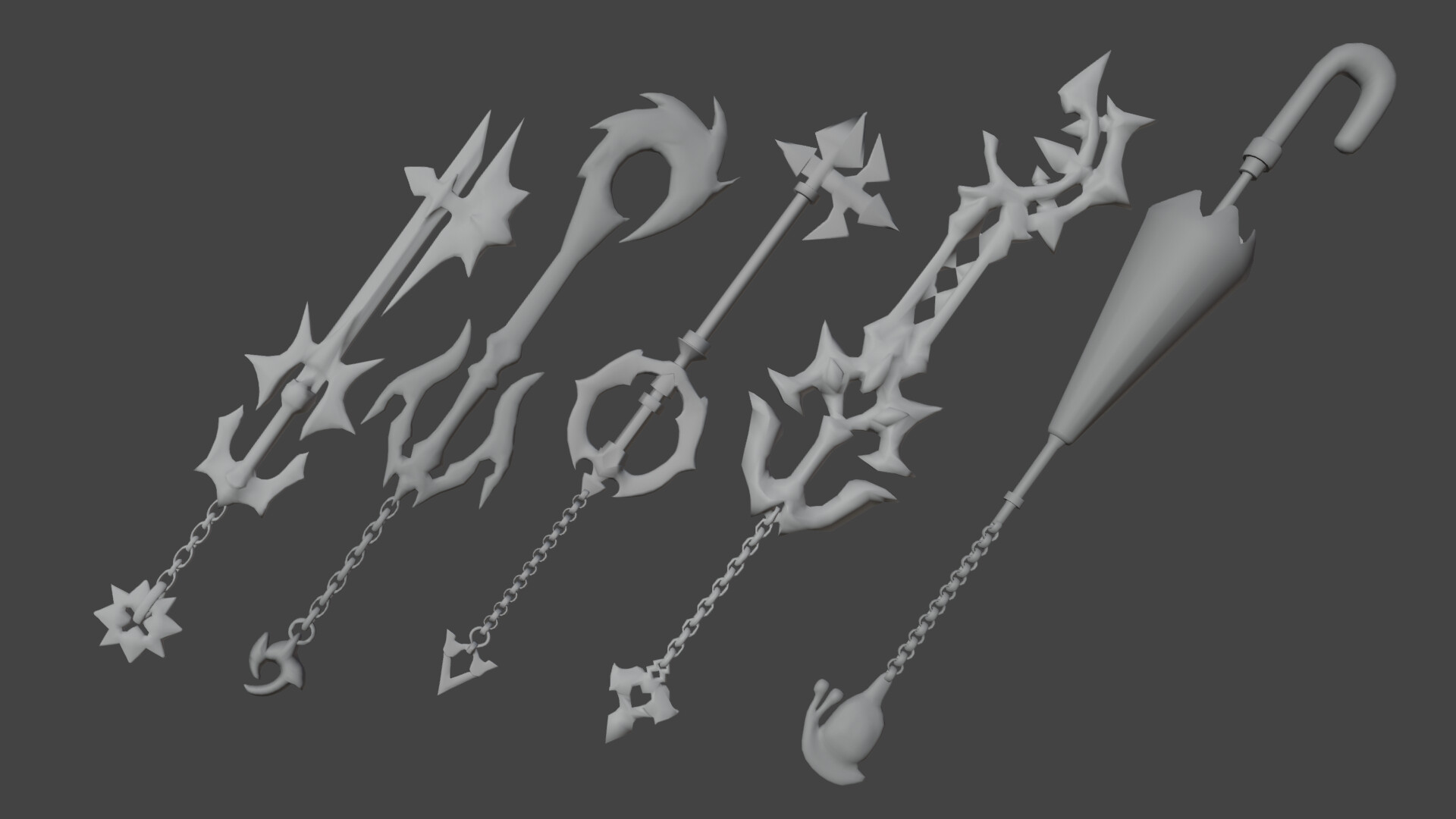 All Kingdom Hearts Weapons