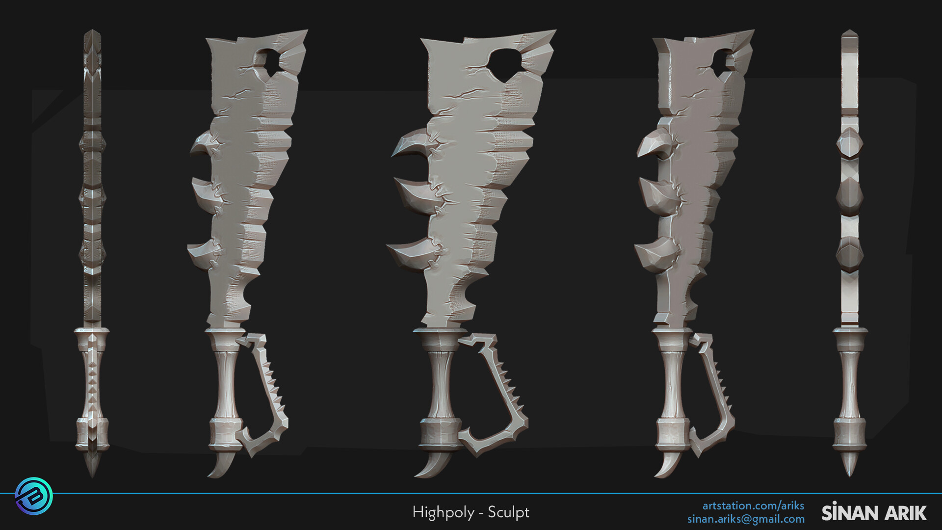Sinan Arık - Stylized Orc Sword - 2