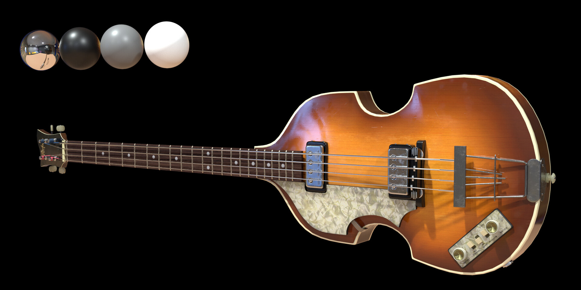 ArtStation - Hofner Bass - updated