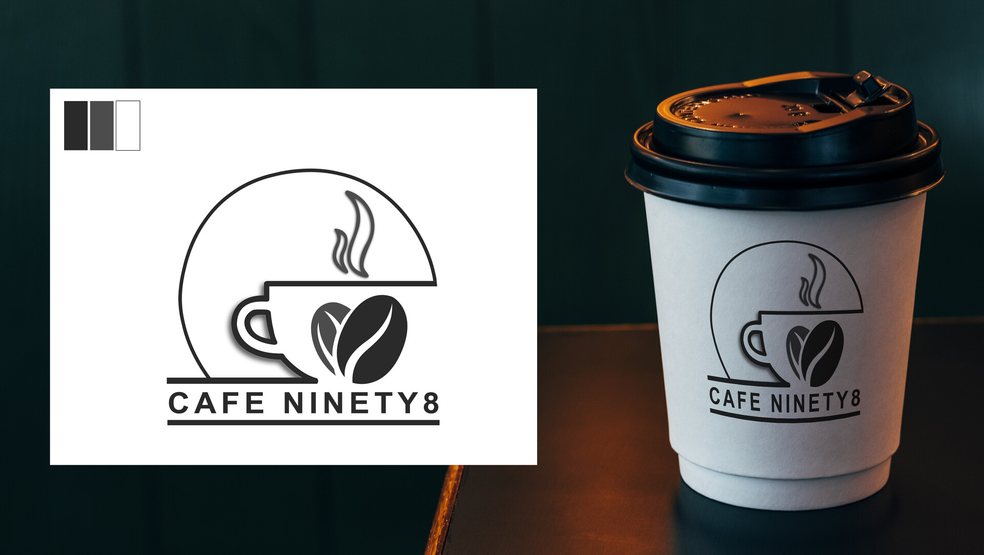 ArtStation - Cafe Ninety8 logo