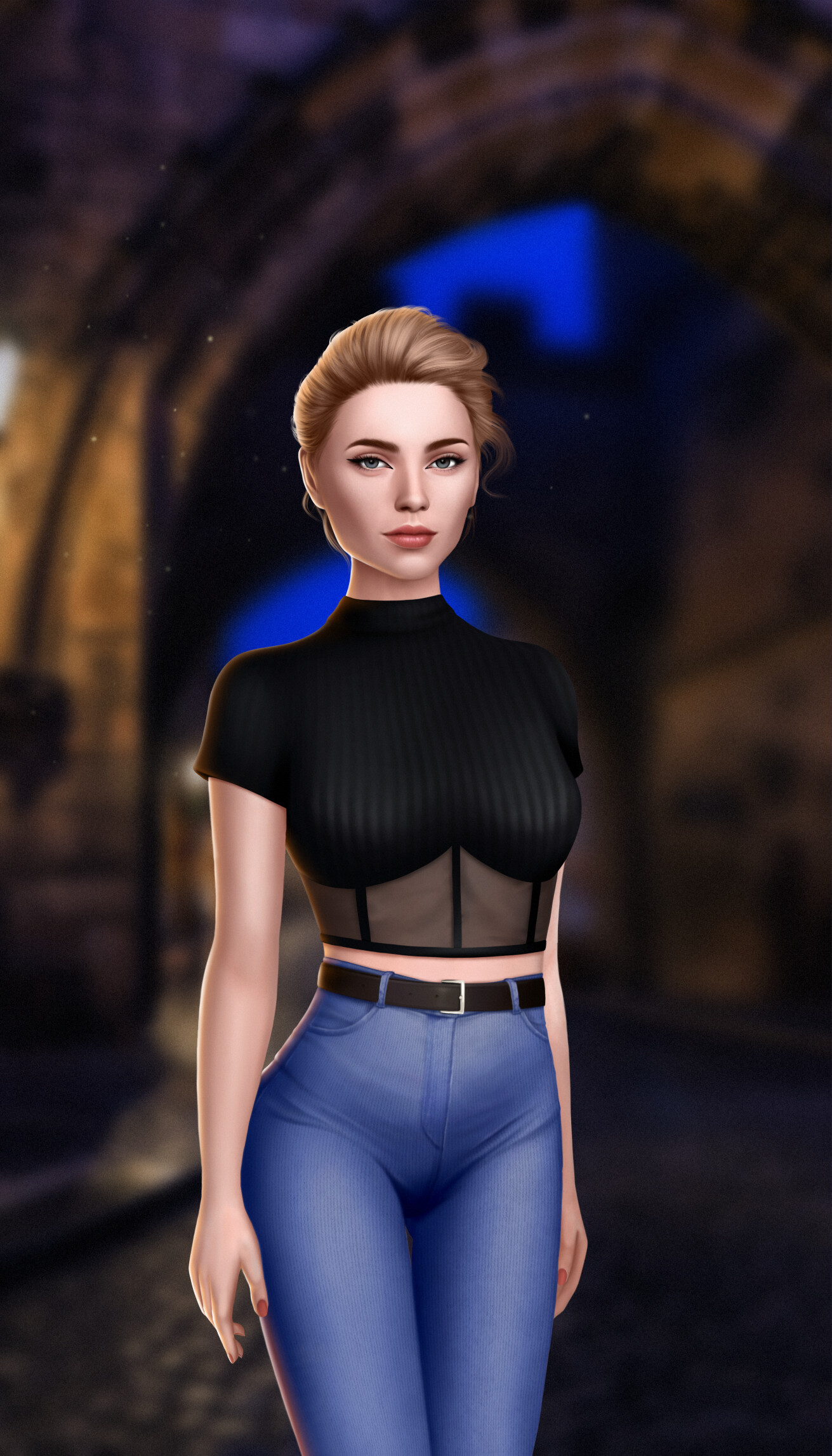 ArtStation - Visual novel character