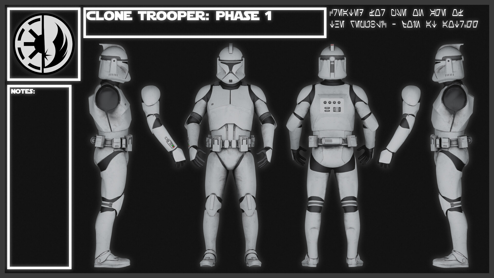 Phase 2 Clone Trooper Blueprints