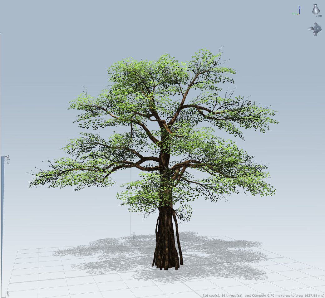 ArtStation - Game - Natural Environment - Tree (SpeedTree)