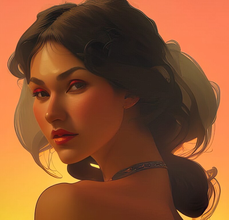 ArtStation - Portrait woman art Three