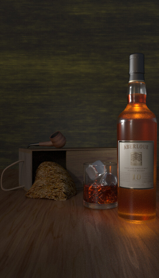 ArtStation - Whiskey Bottle (WIP)