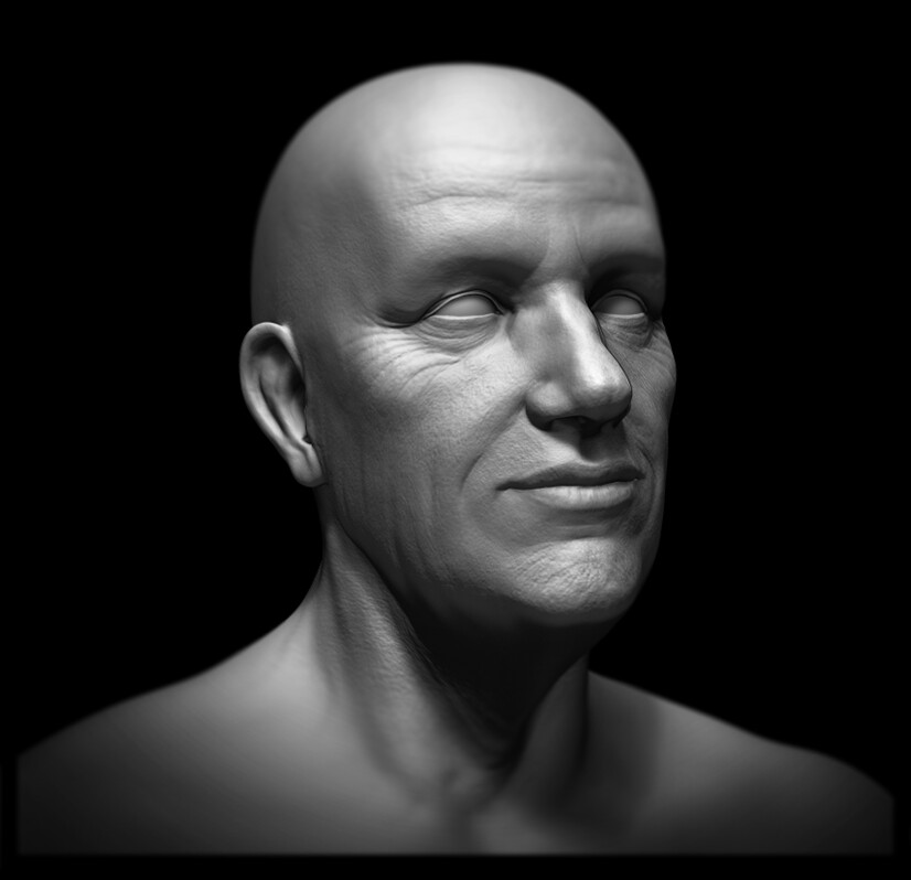 ArtStation - WIP Portrait réaliste _01 "Alain"
