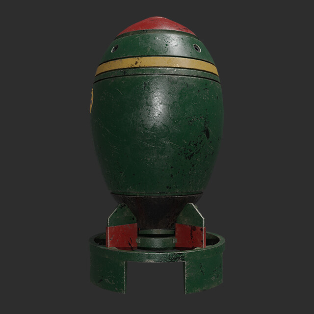 ArtStation - Fallout Mini Nuke 3D model Free