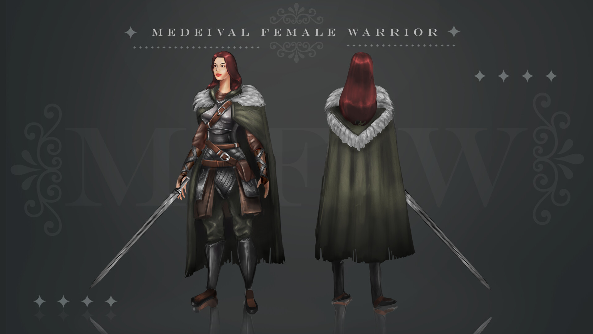 ArtStation - Medieval Female Warrior