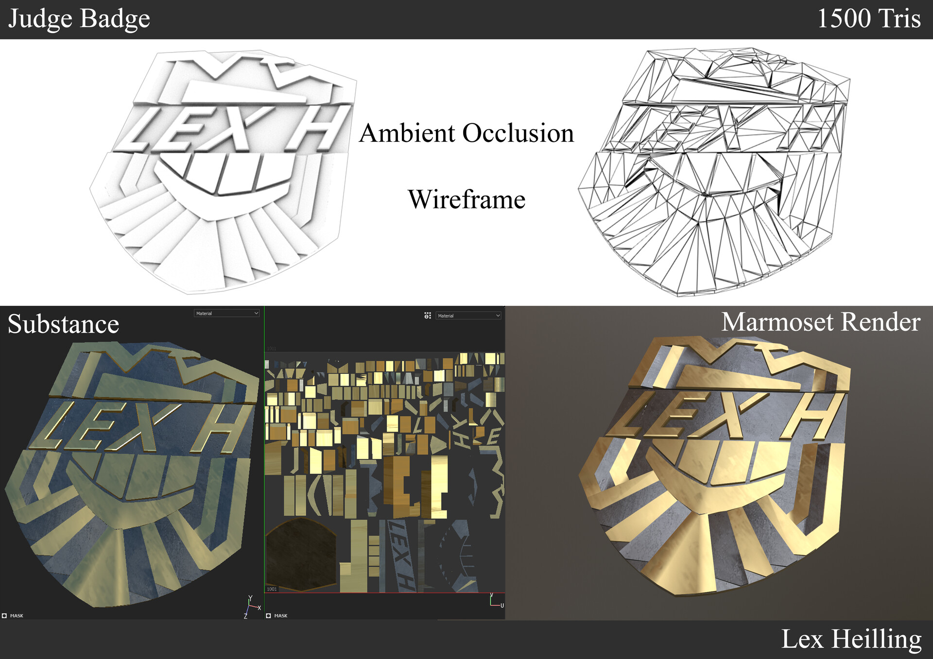 ArtStation - Judge Dredd Badge