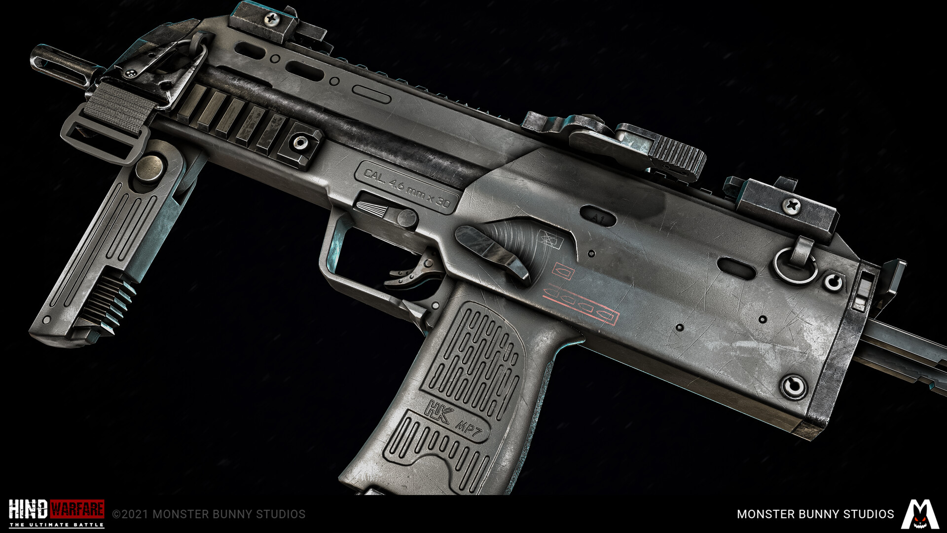 ArtStation - Weapon SMG MP-7A