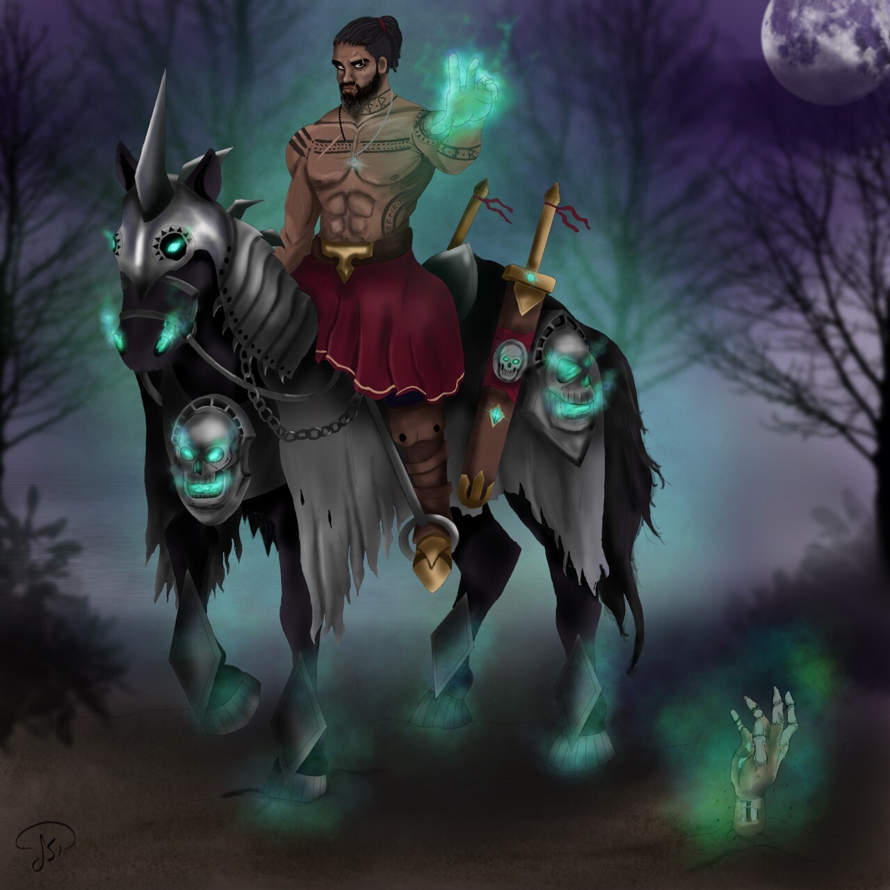 ArtStation - Character creation. A demigod... a lone warrior.