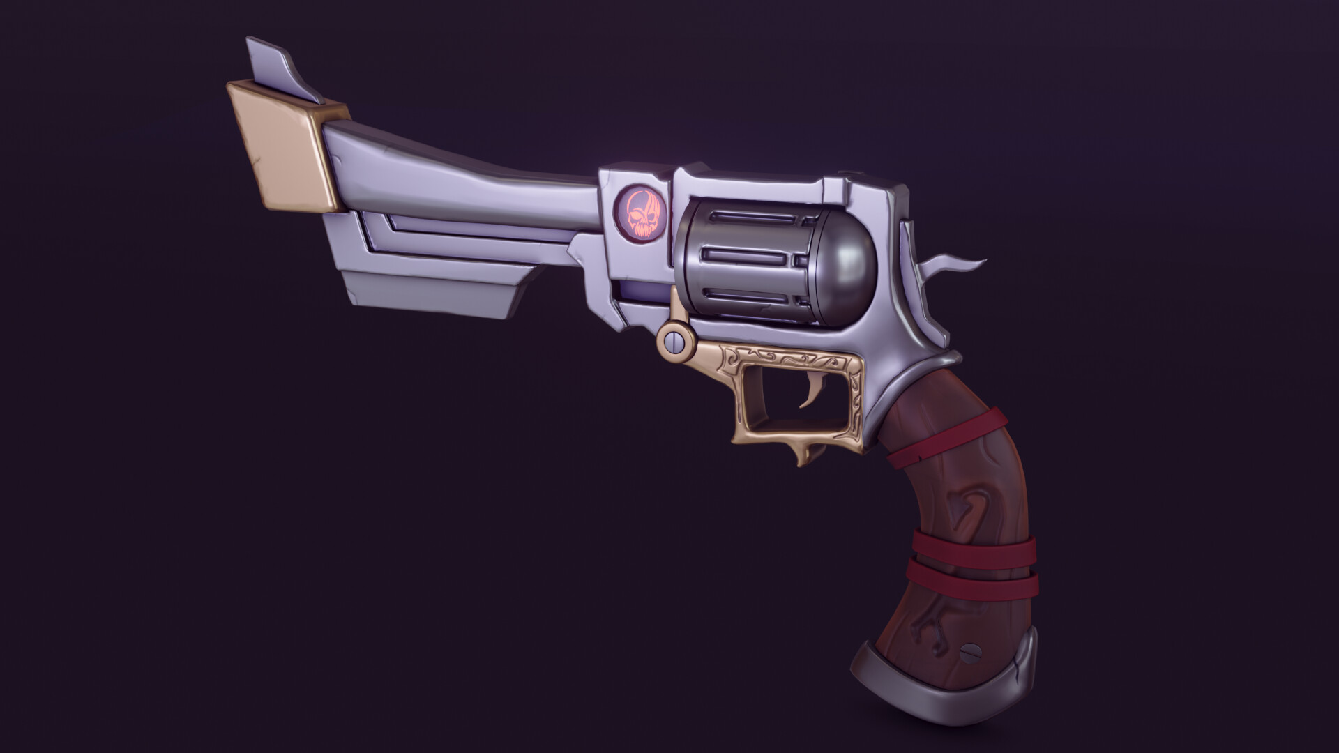 ArtStation - Stylized Revolver