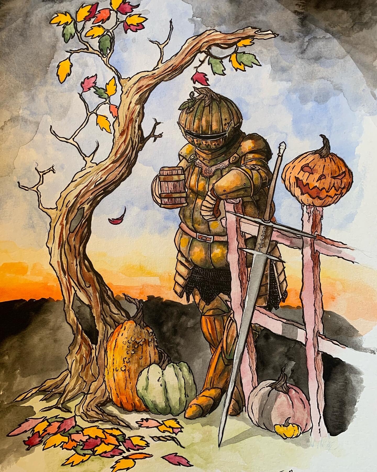 ArtStation - Spookmeyer of Catarina, the Pumpkin Knight