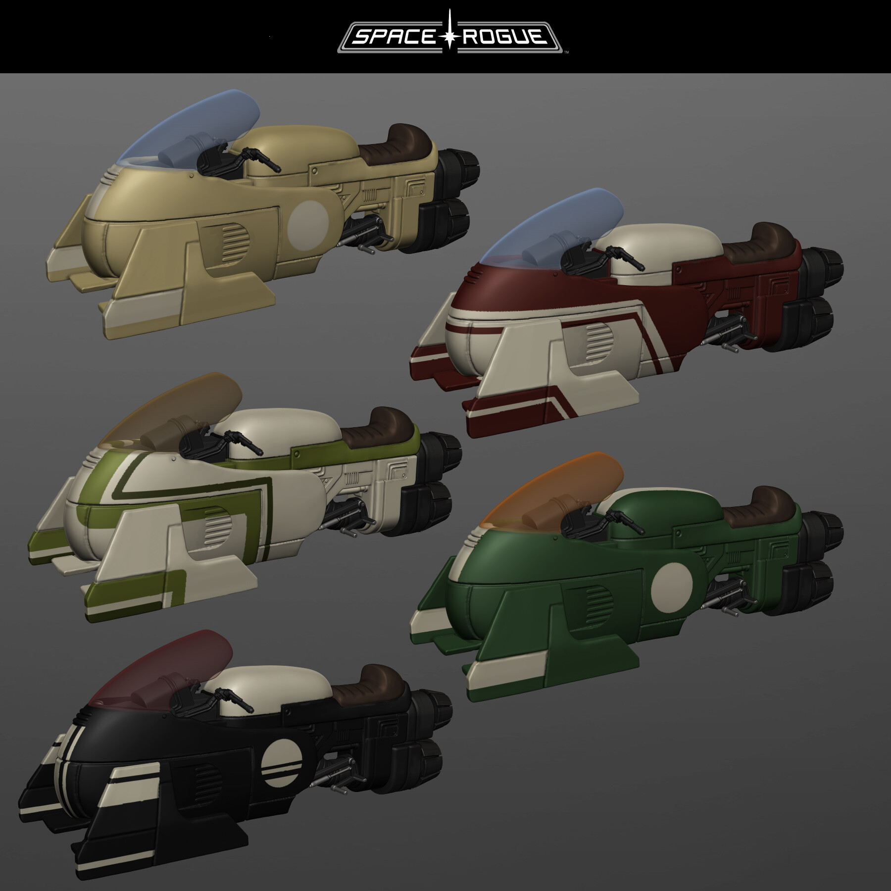 ArtStation - Space Rogue: Vehicle concept 'Speeder'