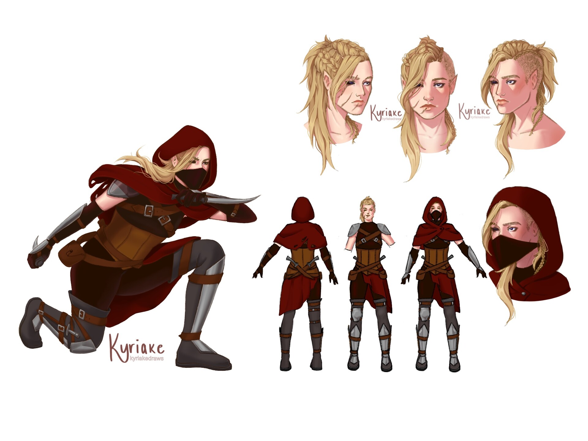 ArtStation - D&D Half-elf concept art