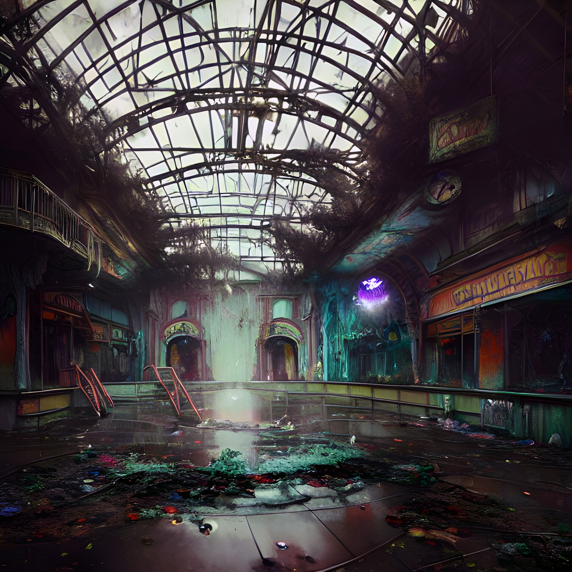 ArtStation - Abandoned lunapark