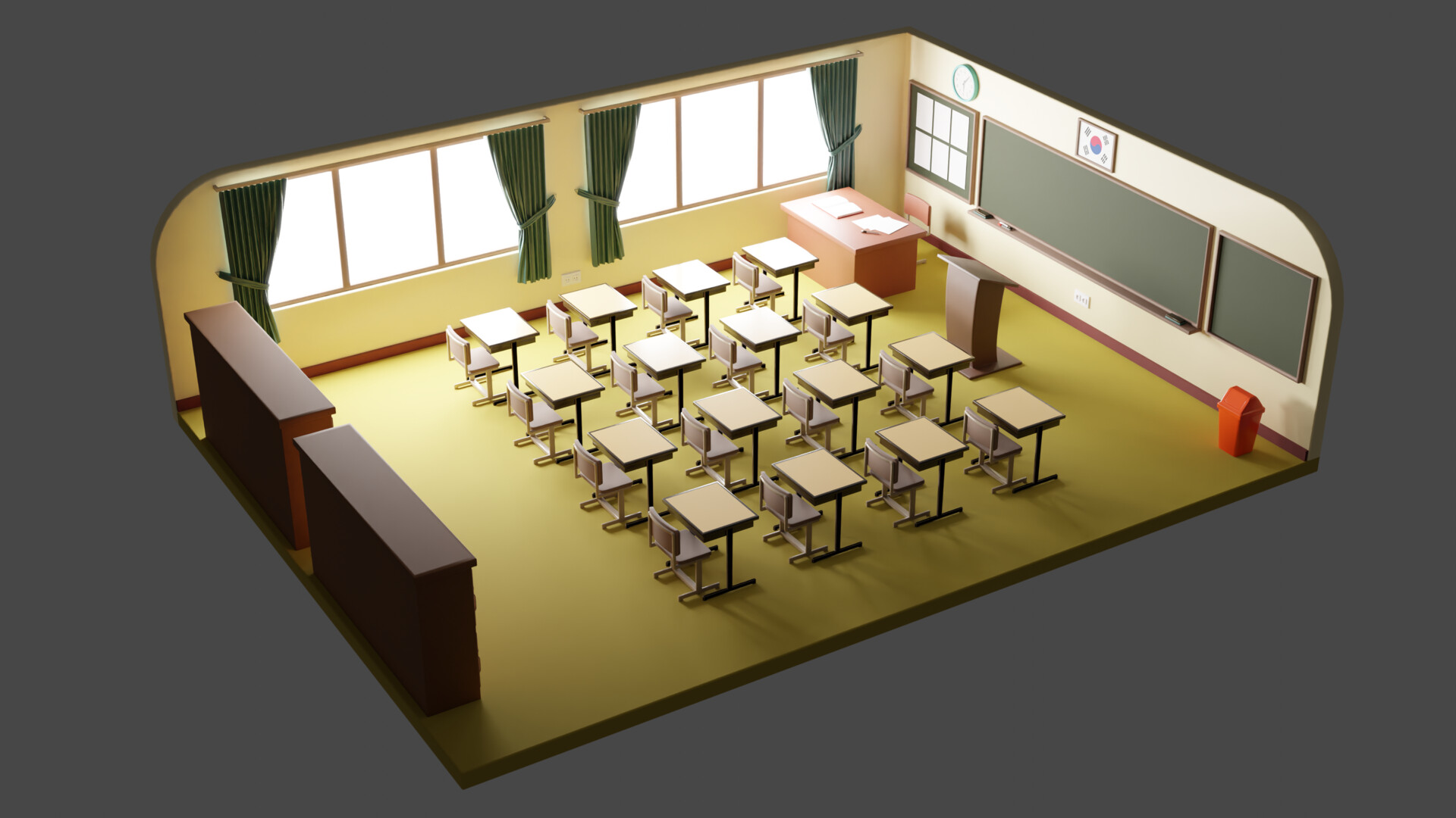 ArtStation - Korean Classroom