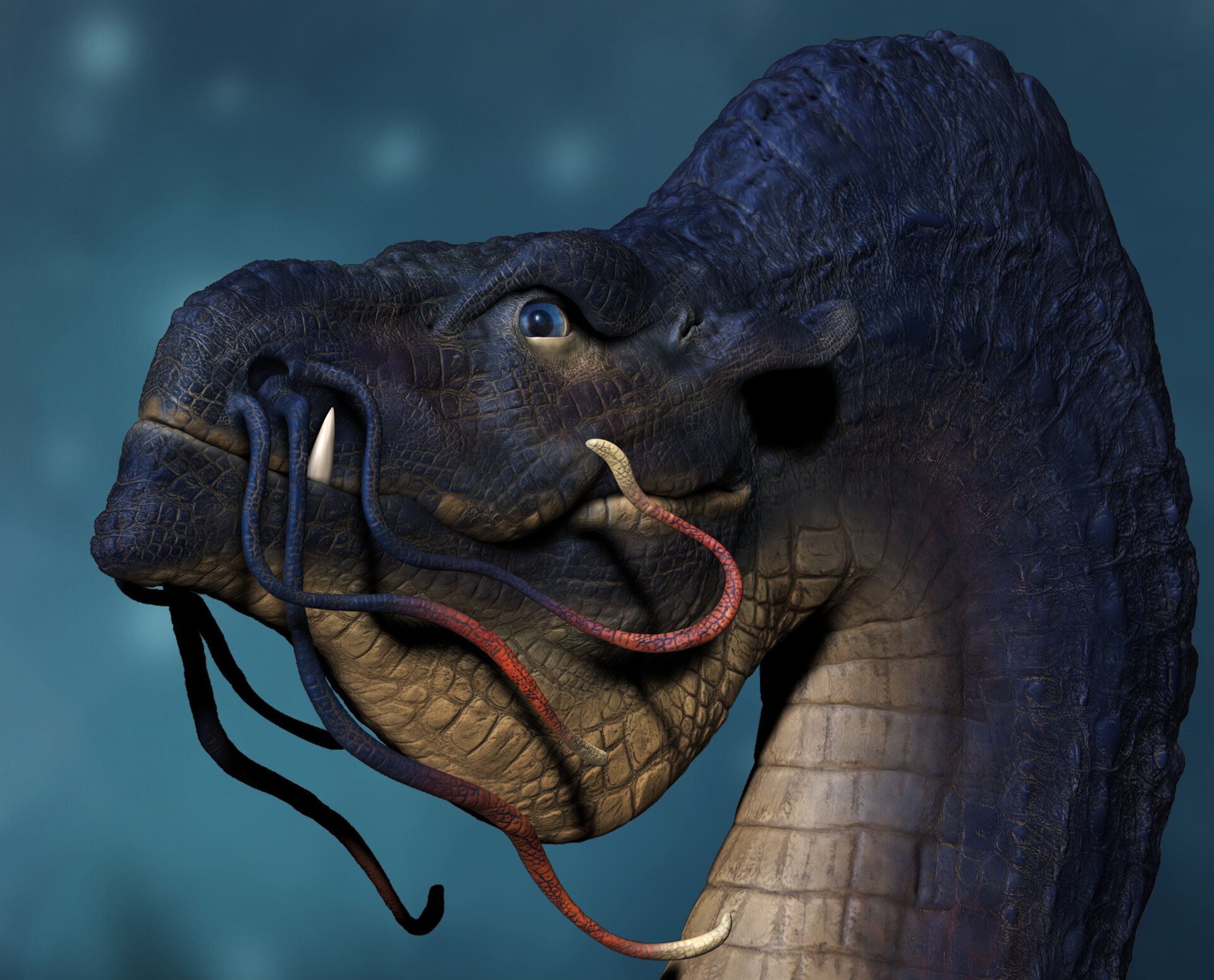 Jennyfer Roussy - Water Dragon - Study of Dromignon by Nicolas Morel