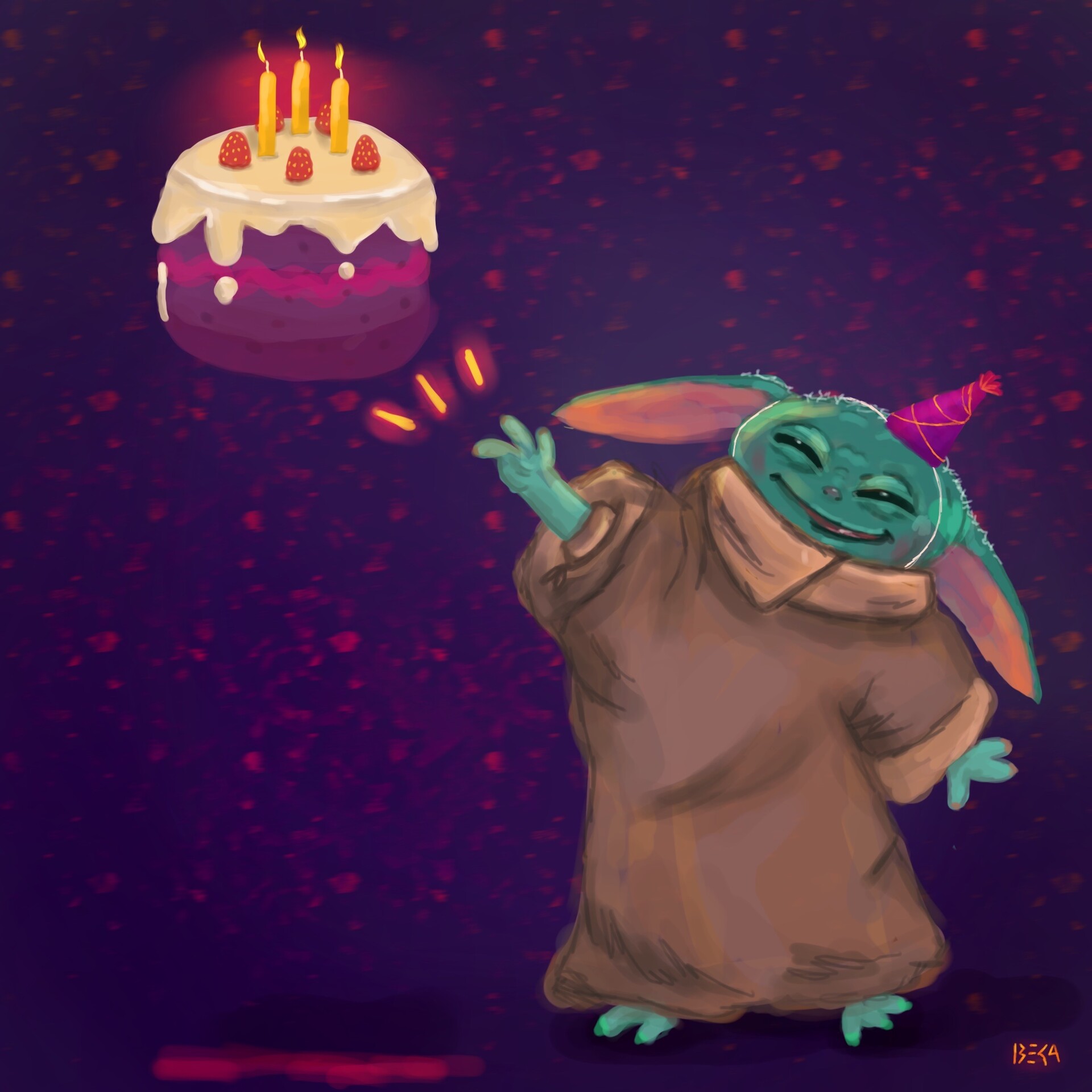 ArtStation - Grogu, happy birthday