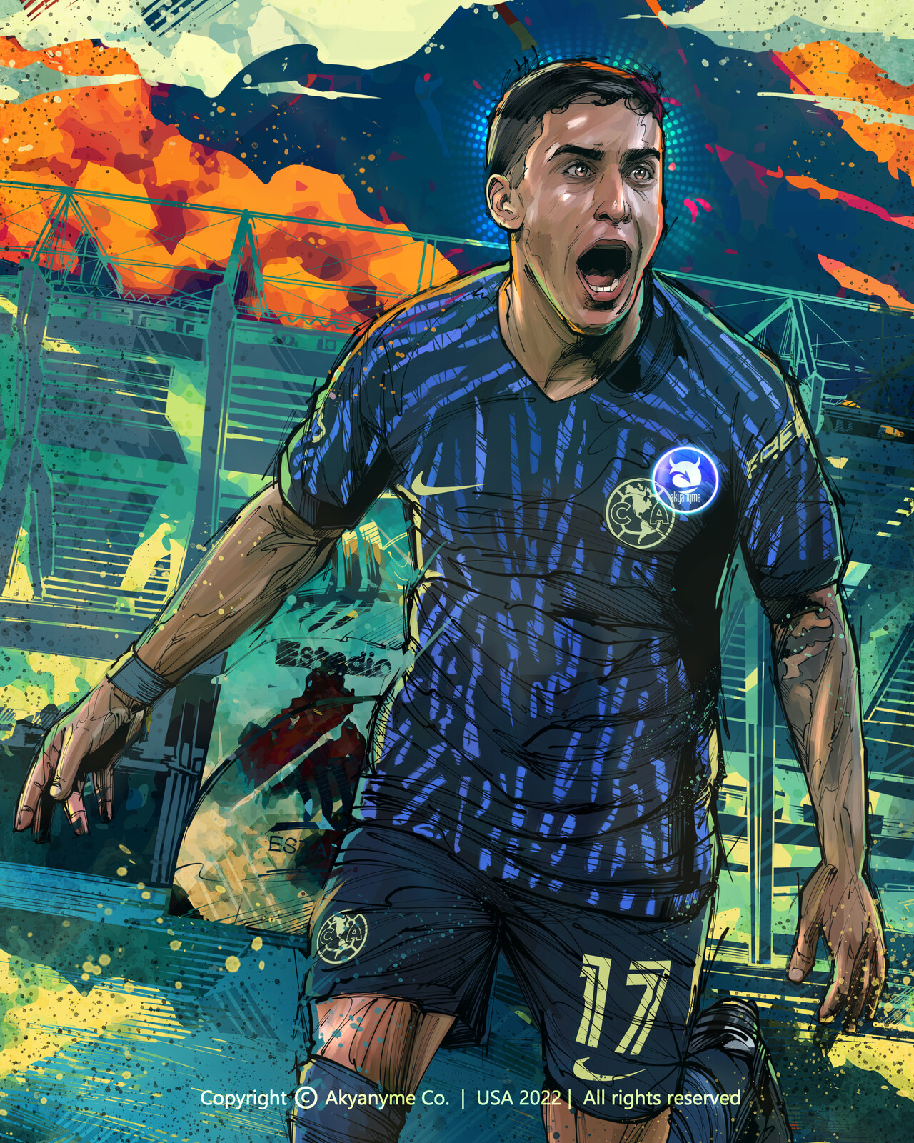 Akyanyme - Alex Zendejas Goal illustration