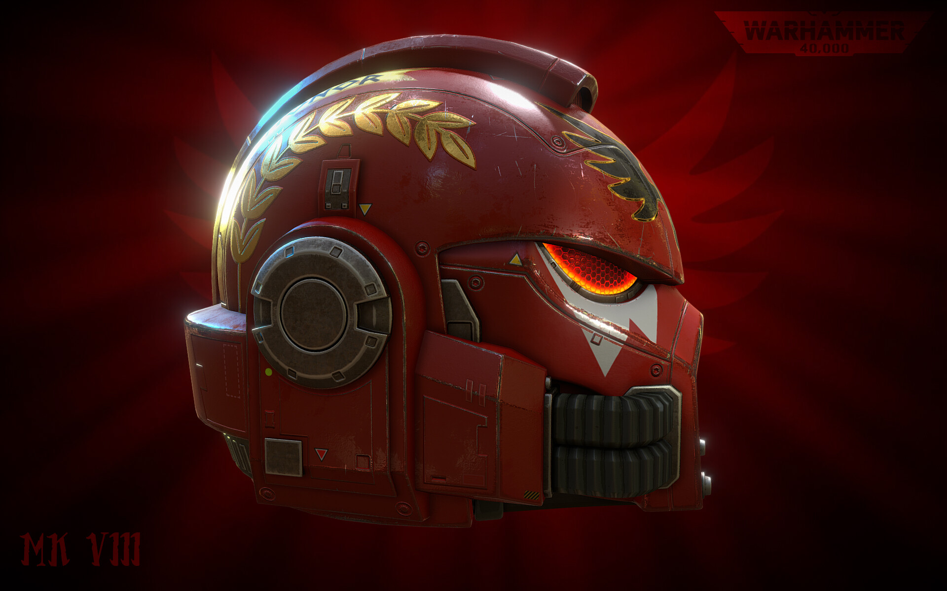 ArtStation - Helmet MK VIII Space_marine