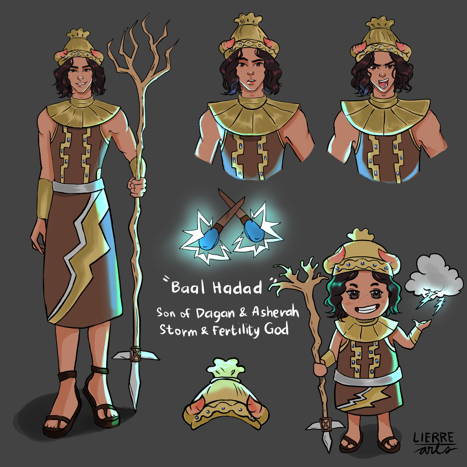 ArtStation - Baal Hadad - Reference Sheet