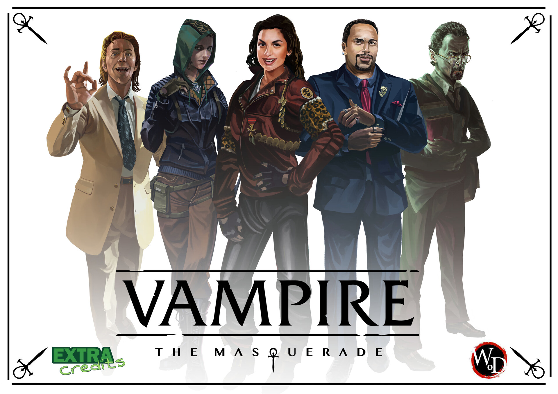 ArtStation - Vampire the masquerade Chars for Extra credits