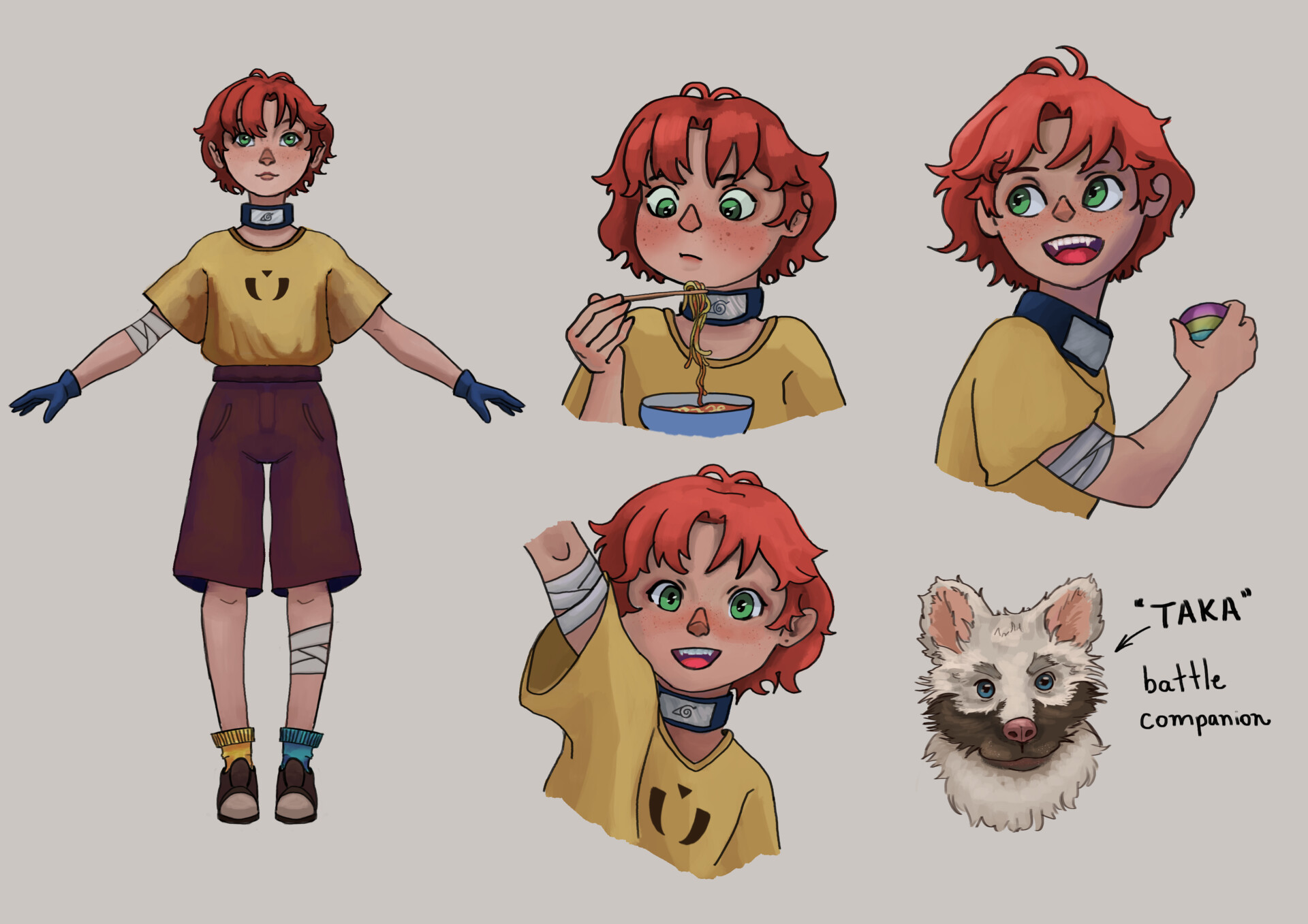 ArtStation - character sheet - Koda