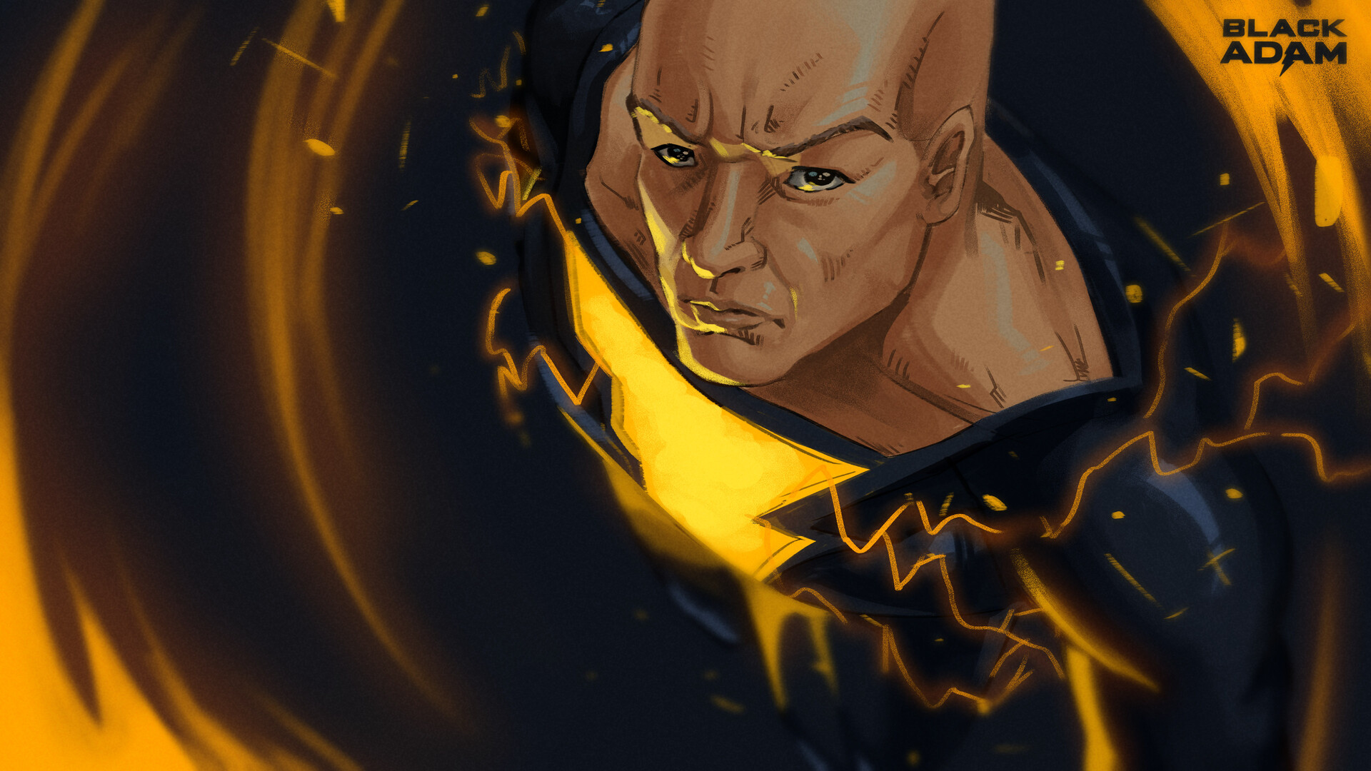 ArtStation - Black Adam Illustration Poster