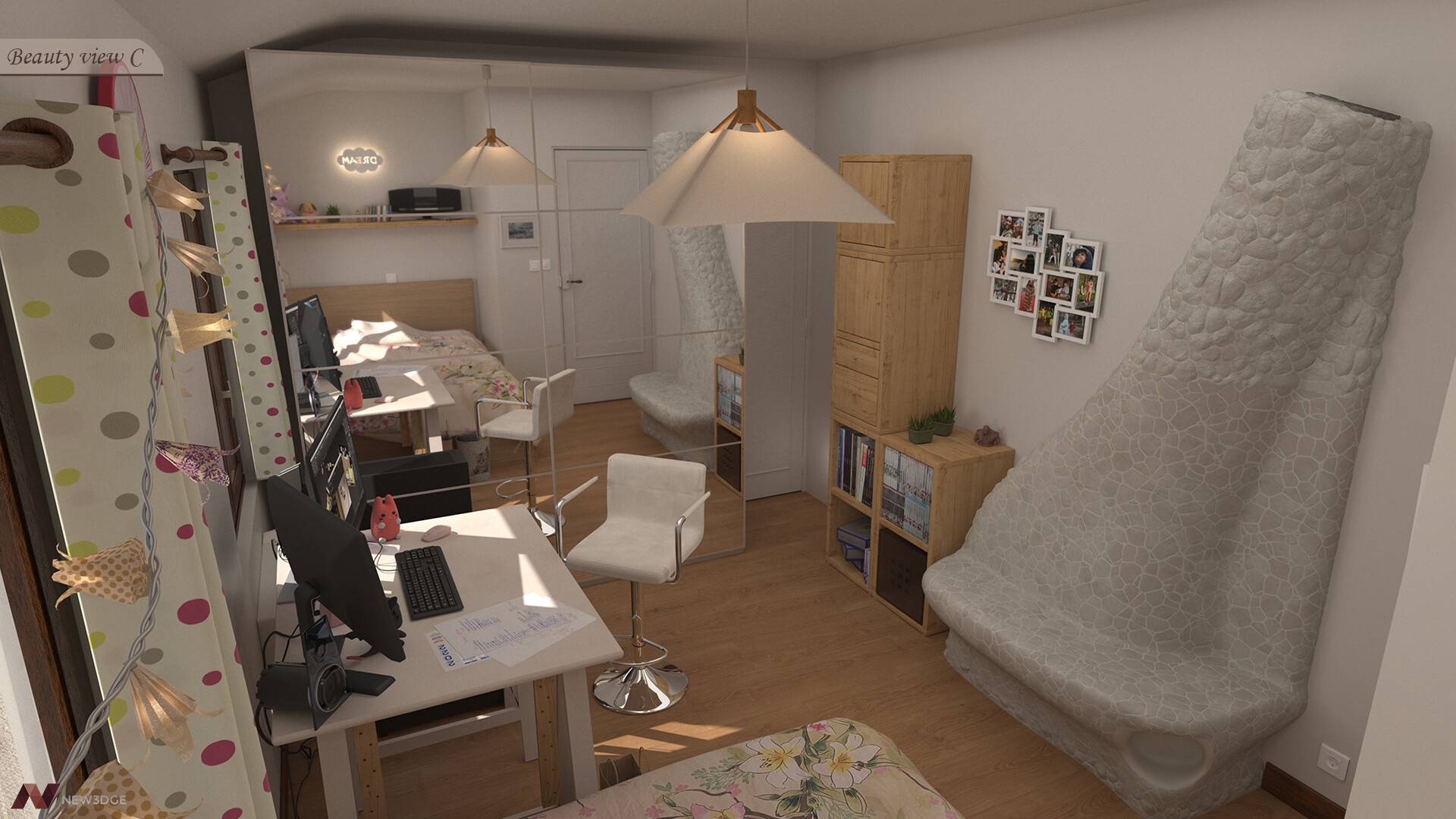 Eva Pringault - Authentic modern Bedroom