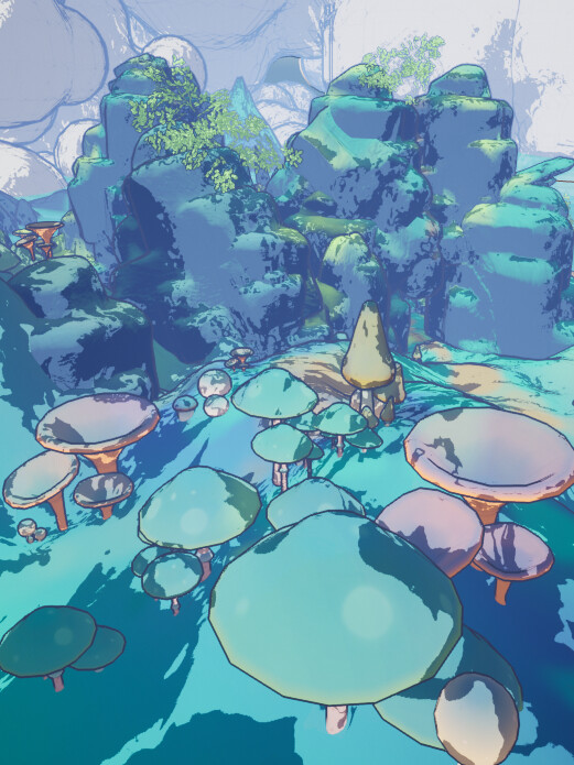 ArtStation - UE stylized level