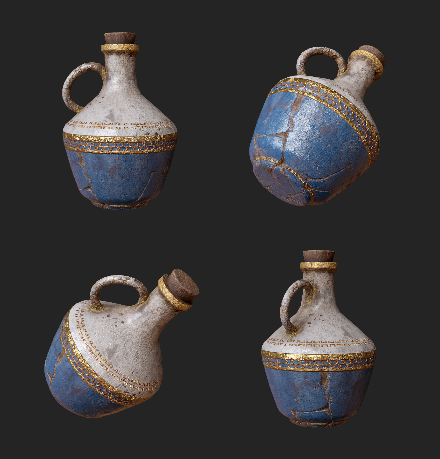 ArtStation - Jug old low poly models