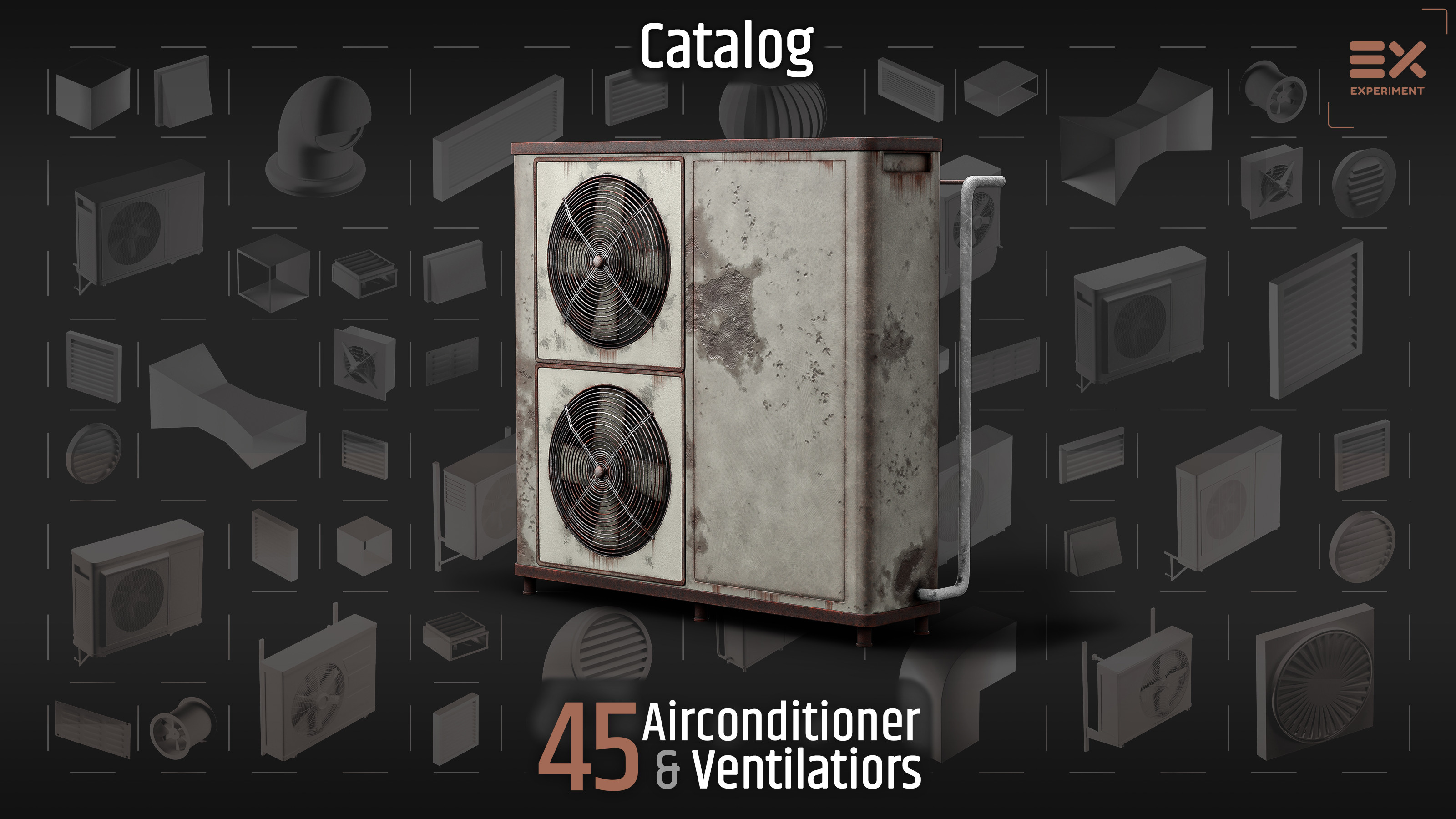 Experiment Studio - 45 Exterior Airconditioner and Ventilators