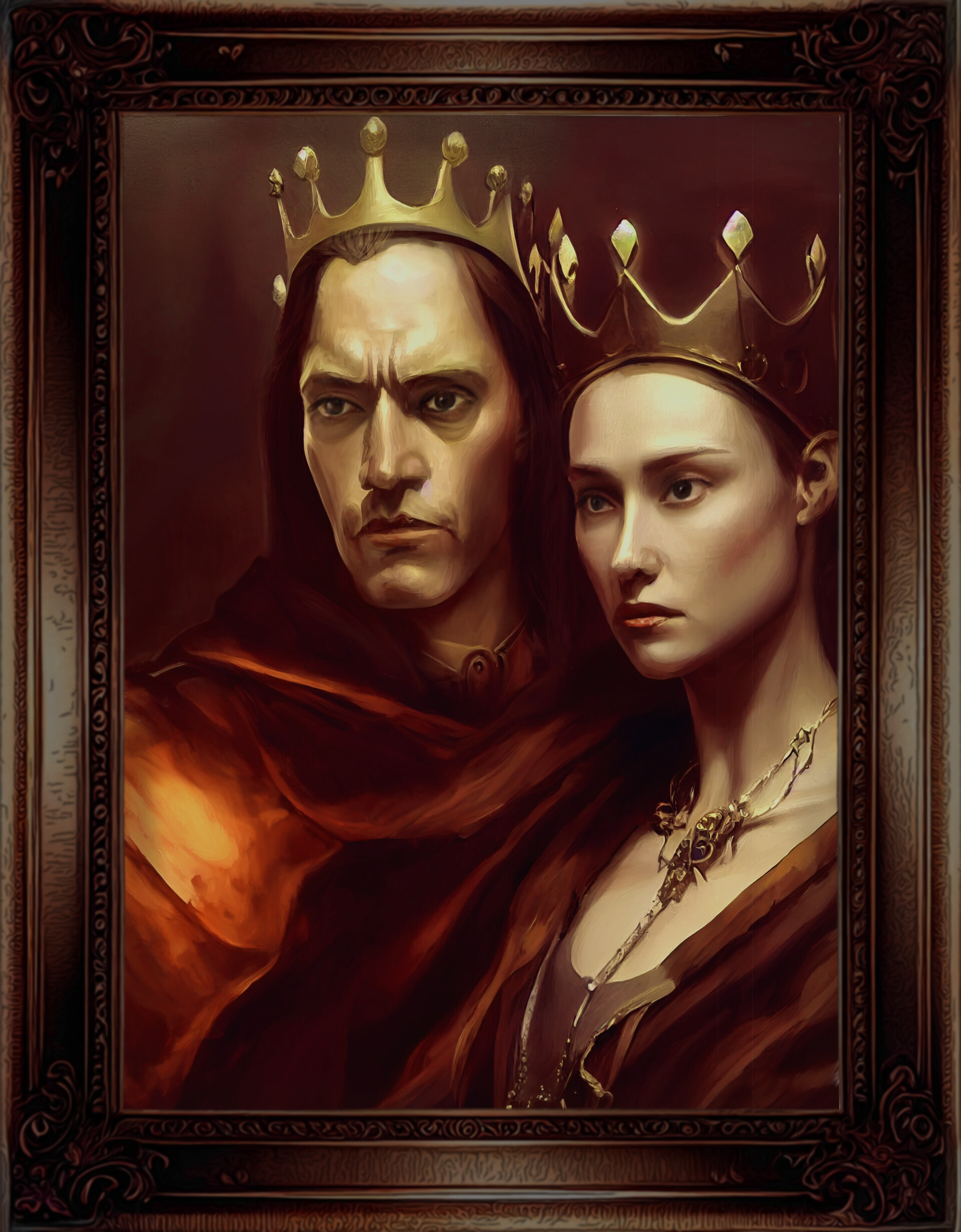 ArtStation - King Barov and Queen Ravenovia from Curse of Strahd