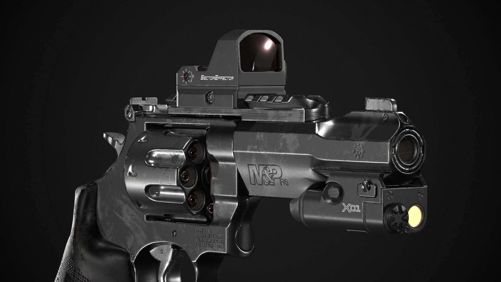 ArtStation - Revolver S&W MODEL 327 - TRR8